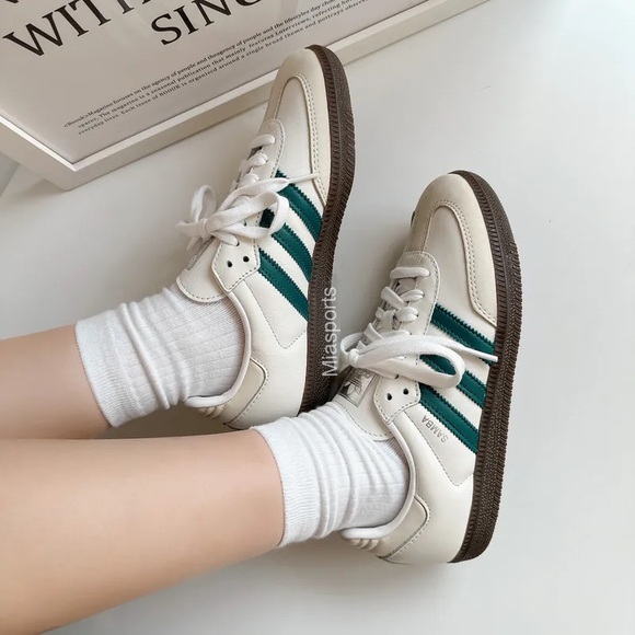 adidas | Shoes | Adidas Ig963 Womens Samba Og White Legacy Teal Size 61 ...